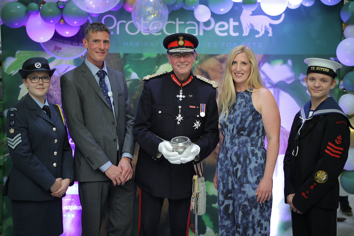 Die offizielle Verleihung des King's Award for Enterprise & ProtectaPet